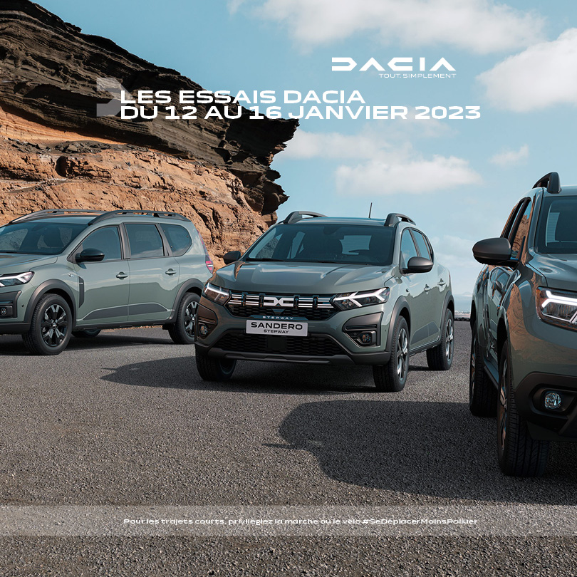 Découvrez la nouvelle gamme Dacia durant les Portes Ouvertes du 12 au ...